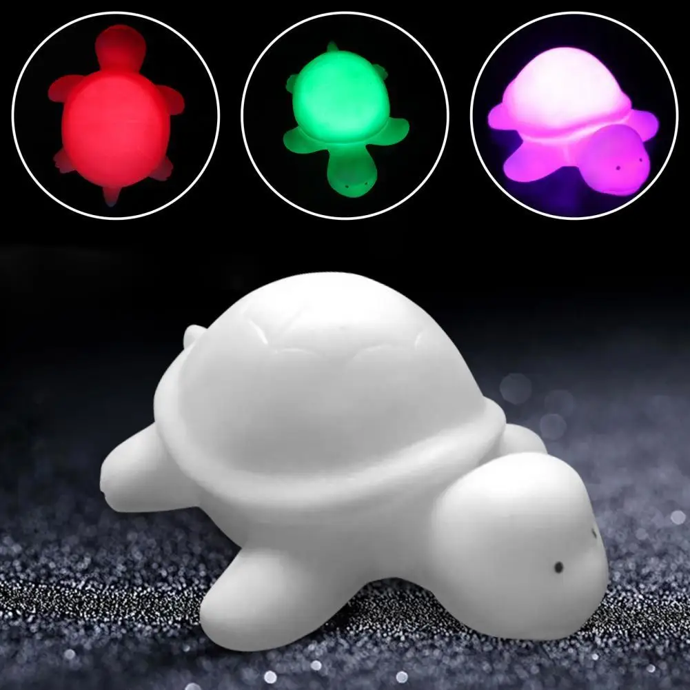 Night Lamp Cute Cartoon Turtles Night Lamp Color Changing Mini ...