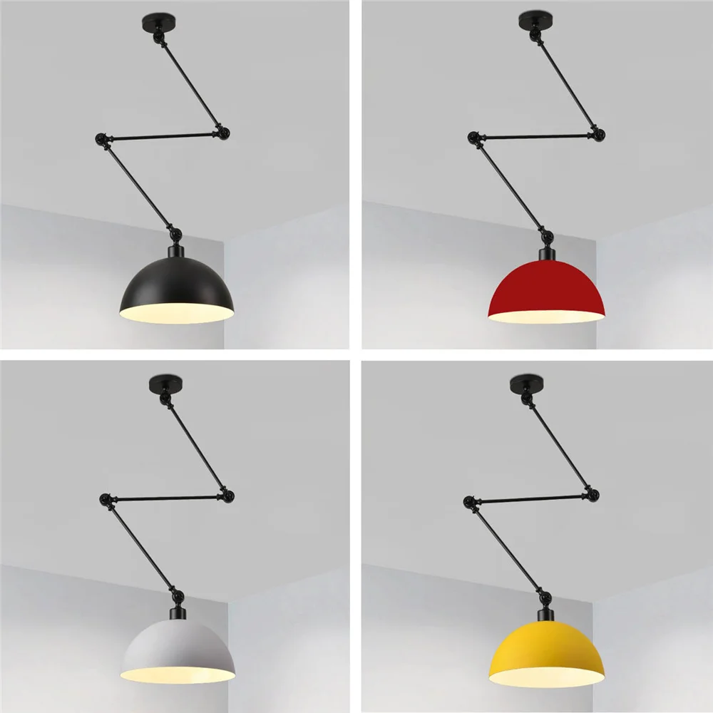 Nordic Modern Movable Swing Arm Pendant Lights For Dining Room Table ...