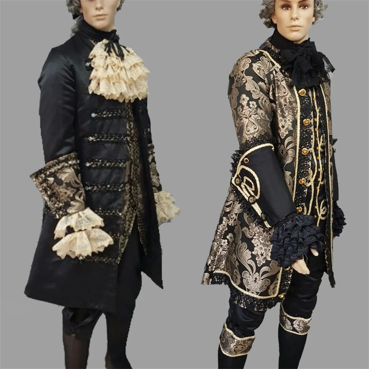 1800s Rococo Men's Luxury Ball Gown King Prince Gothic Steampunk ...
