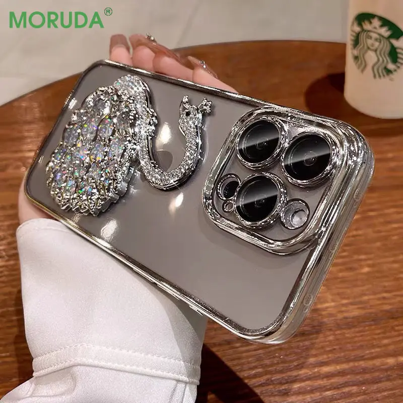 Quicksand-Swan-Shiny-Phone-Case-for-iPhone-12-13-14-Pro-Max-15-Plus-15 ...