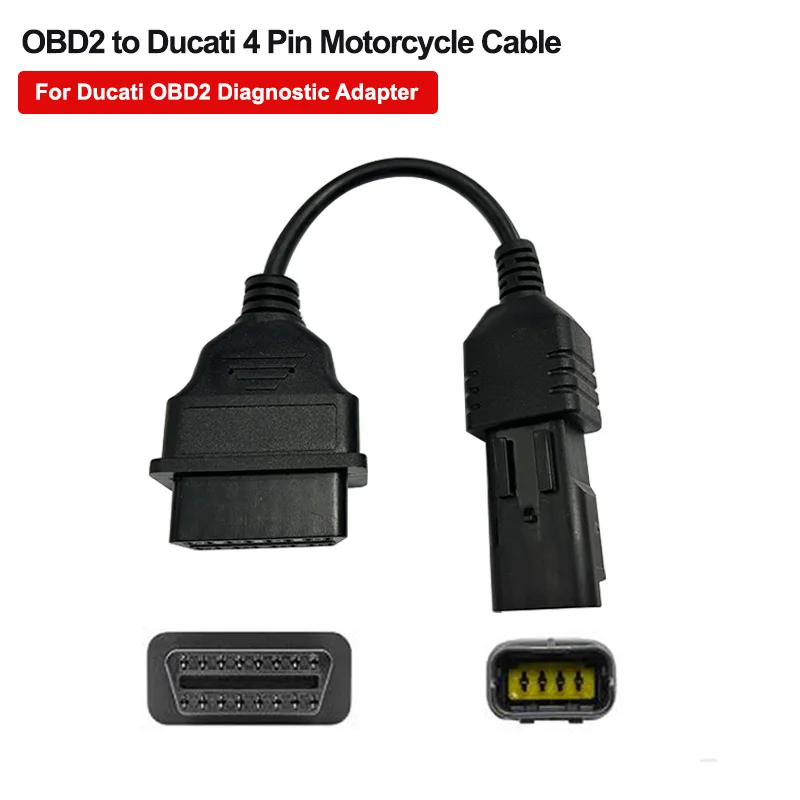 For Ducati 4 Pin OBD Motorcycle Cable 16Pin OBD2 to 4Pin Plug ...