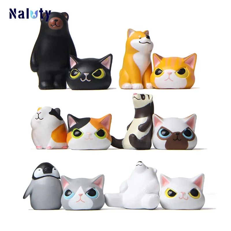 1-6-Pcs-Animals-Disguised-As-Cats-Creative-Figures-Cute-Cat-Series ...