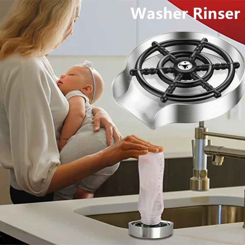 Professional-Faucet-Glass-Rinser-High-Pressure-Automatic-Cup-Washer ...