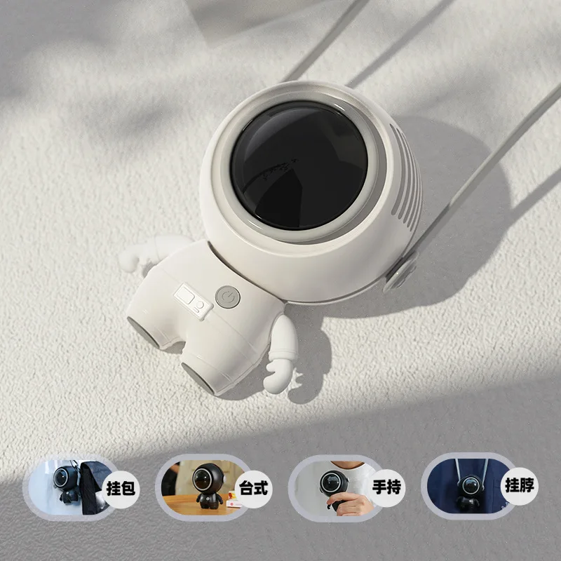 USB Small Fan Halter Handheld Lazy Mini Leafless Spaceman Small ...