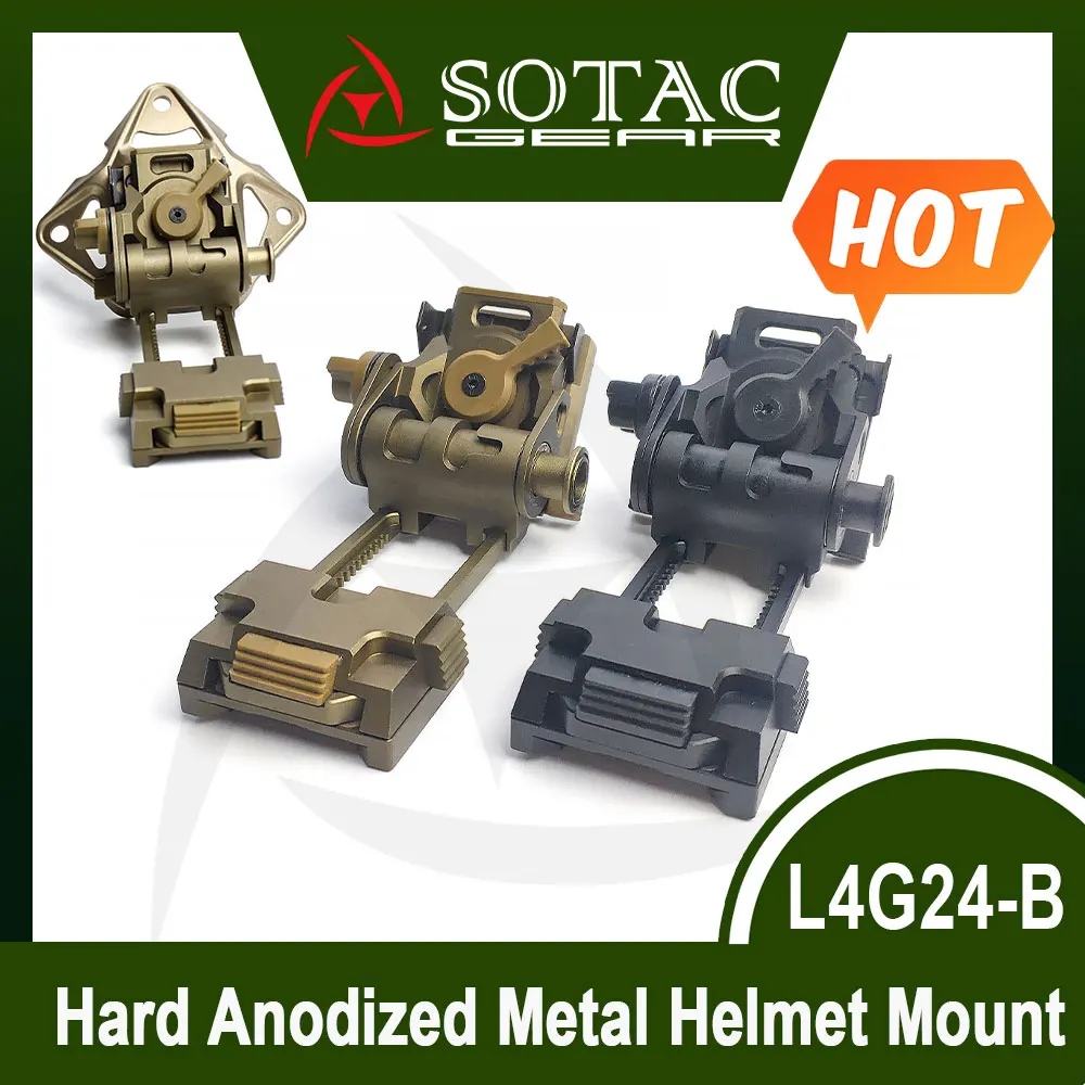 Hard-Anodized-Metal-L4G24-B-Helmet-Mount-for-PVS-14-PVS-15-PVS-18-PVS ...