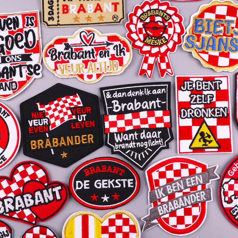 Nederland-Brabant-embleem-geborduurde-patches-Nederland-carnaval ...