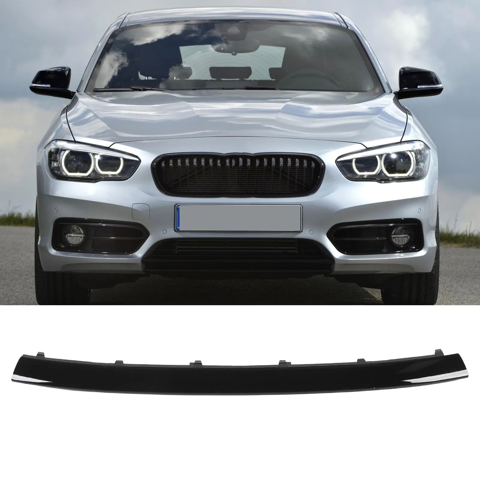 Glänzend schwarze Auto-Styling-Frontstoßstangen-Unterverkleidung ...