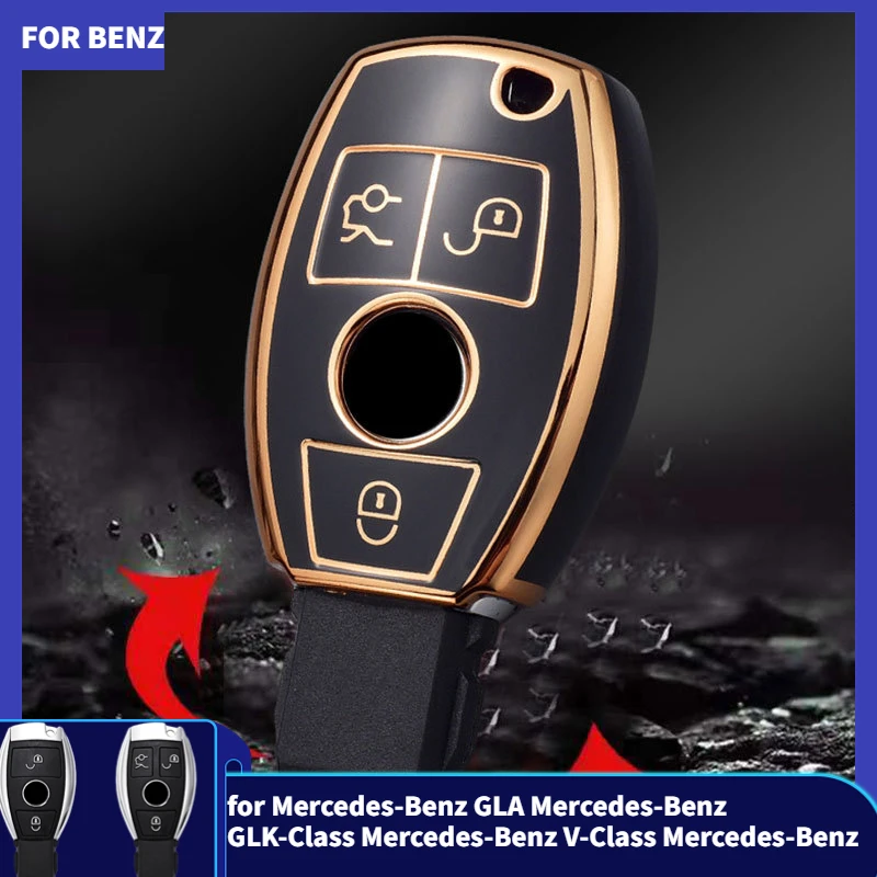 TPU 2/3Button Key Case Cover Shell Fob for Mercedes Benz W204 W463 W176 ...
