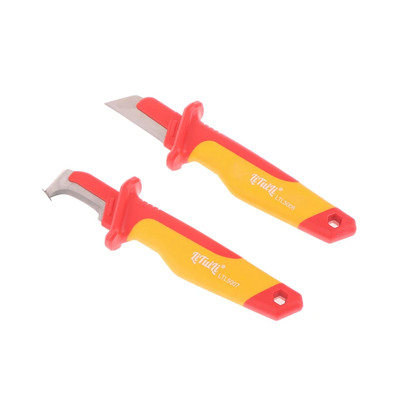 Electrician-Knife-Insulated-Cable-Stripping-Snips-Straight-Curved-Hook ...