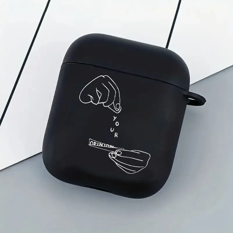 Smoking Funny Black and White Simple Airpod Case Cool Earphone Cover ...