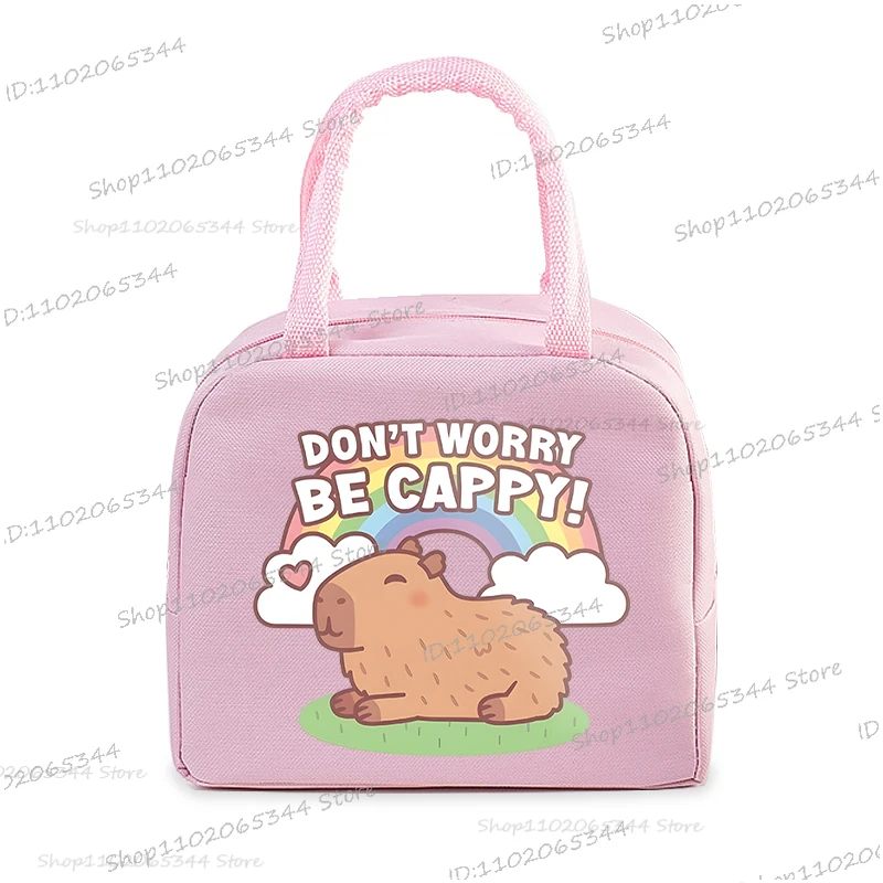 Cute Capybara Print Women Men Lunch Bag Fashion Animal Capybara ...