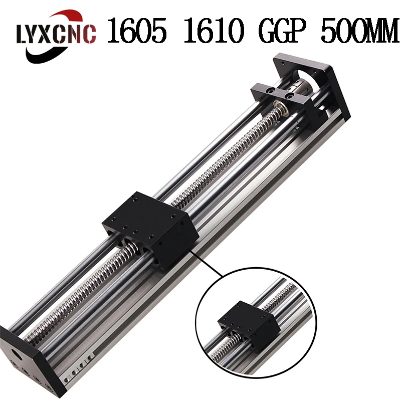 500mm Effective Stroke Cnc Linear Guide Stage Rail Motion Slide Table ...