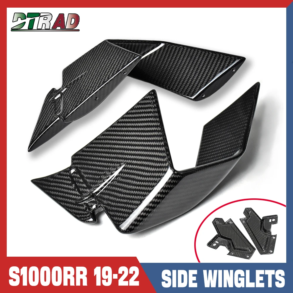 For BMW S1000RR 2019-2022 Carbon Fiber Winglets With Hole Install ...