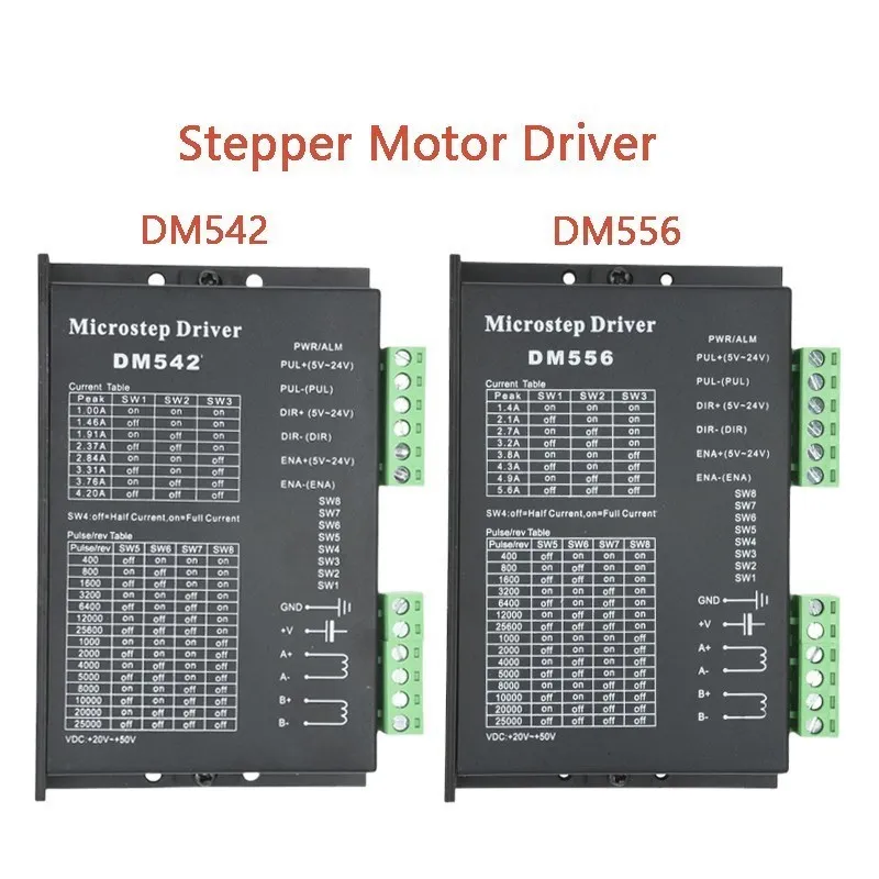 Digital-Stepper-Motor-Driver-DM542-DM556-2-Fase-4-0A-42-57-Controlador ...