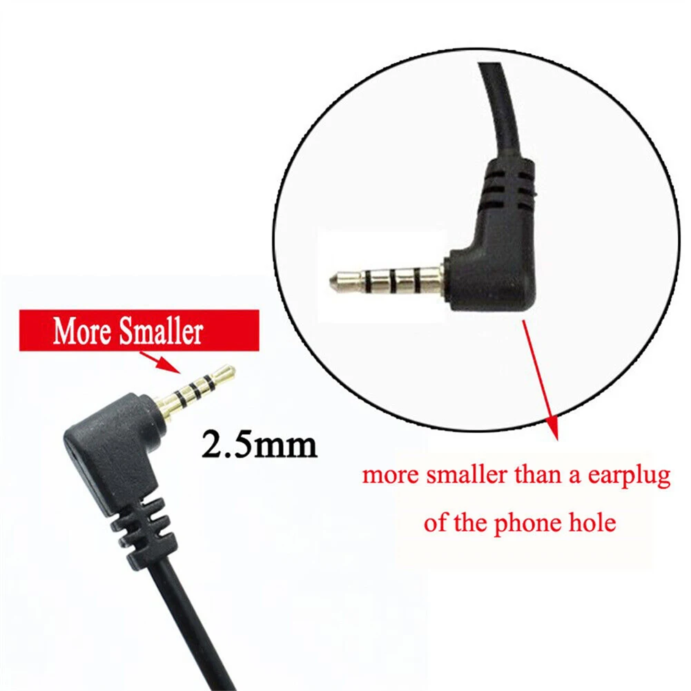1pc-Plastic-Metal-Black-Car-DVR-Dash-Camera-Cable-2-5mm-4Pin-Extension ...
