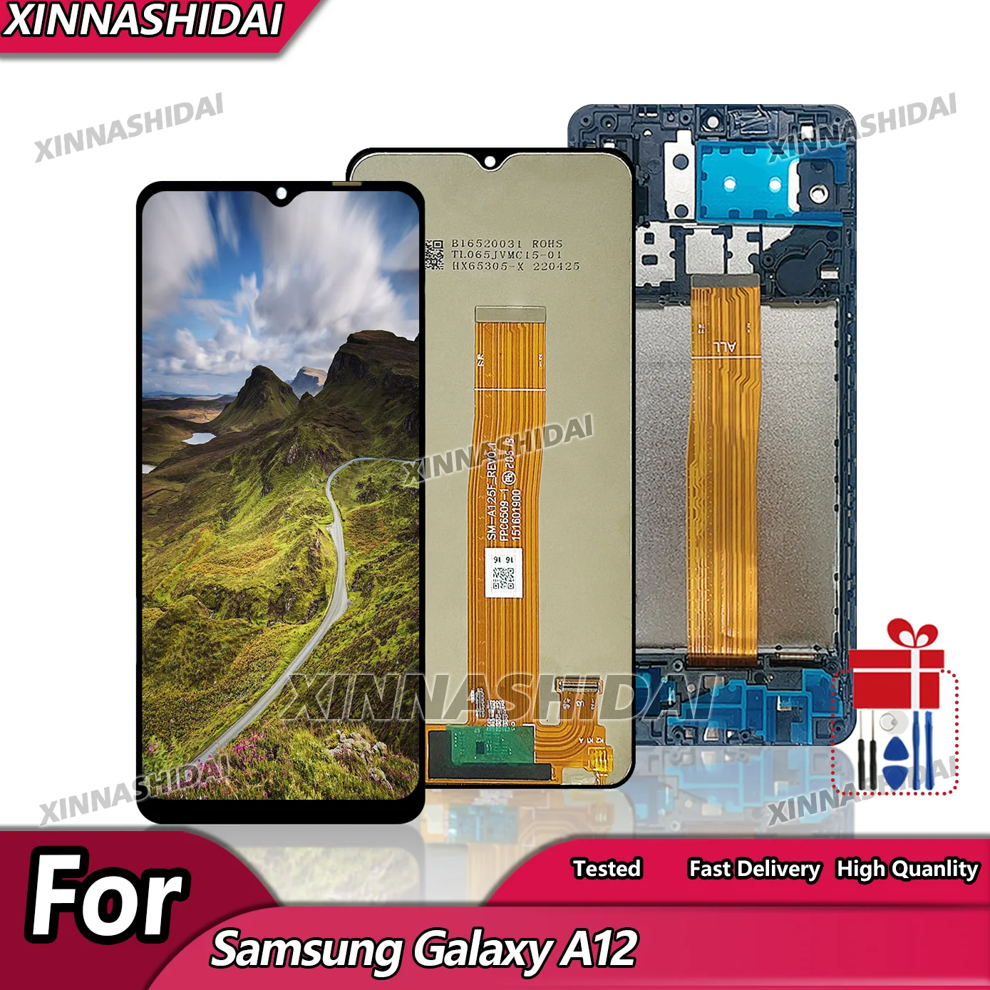 6.5" A12 Display For Samsung Galaxy A12 A125F A127F LCD Display Touch ...