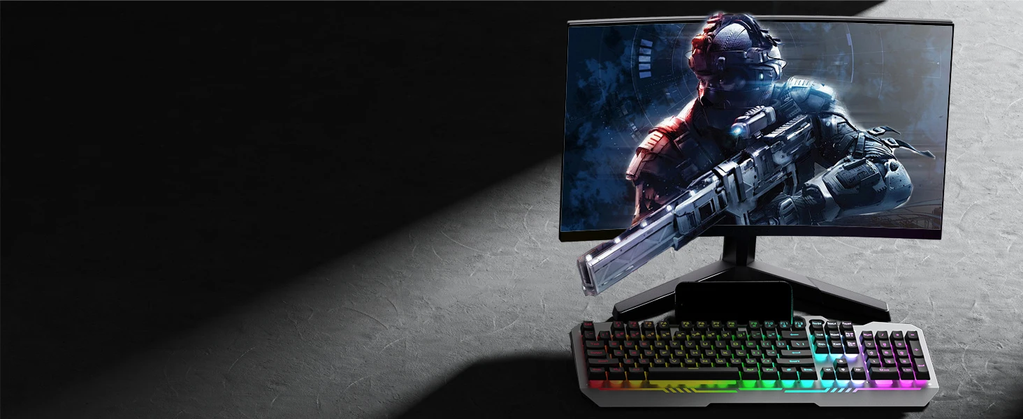 AULA T102 104 Keys RGB Backlight Membrane Keyboard And Mouse Combo | Unendingtech