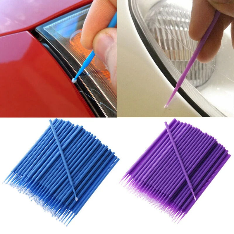 100pcs-Brushes-Paint-Touch-up-Up-Paint-Micro-Brush-Tips-Auto-Mini-Head ...