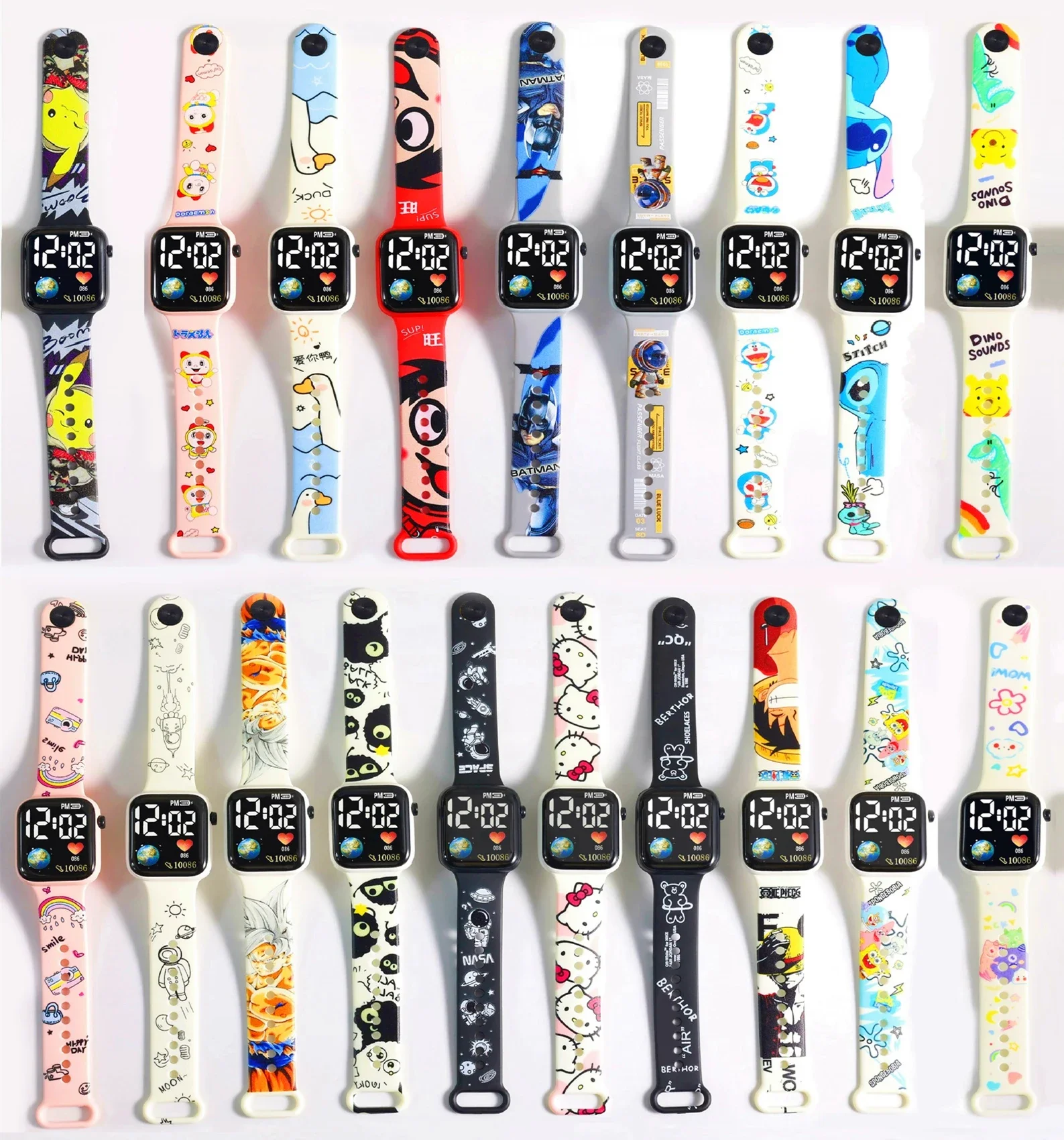 Pokemon-Pikachu-Sport-Casual-Watches-Men-Women-Led-Silicone-Watch-Color ...