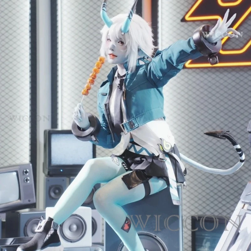 Soukaku Cosplay Costume Zenless Zone Zero Costume Mask Jacket Shirt ...