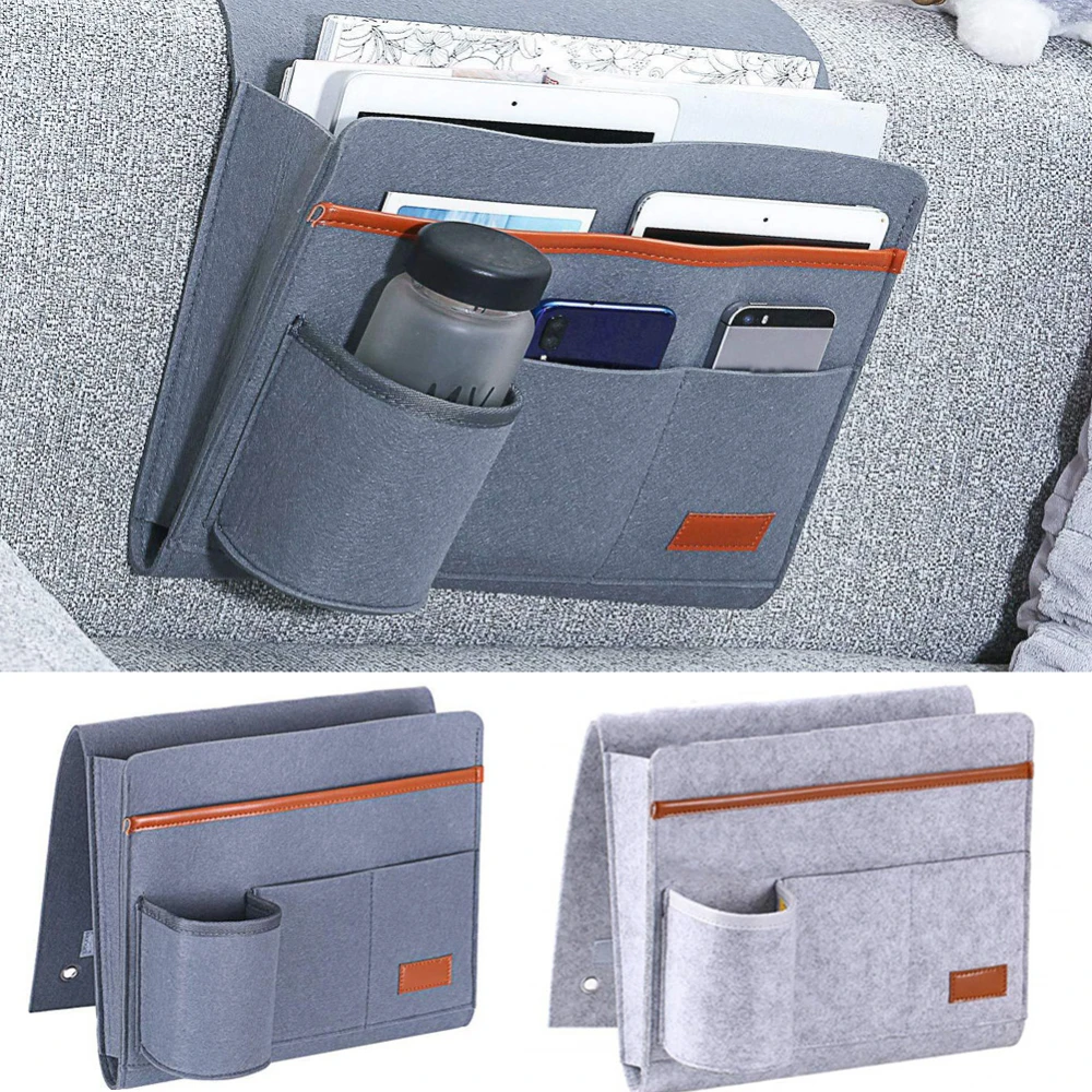 Remote Control Hanging Caddy Bedside Couch Storage Organizer Bed Holder ...