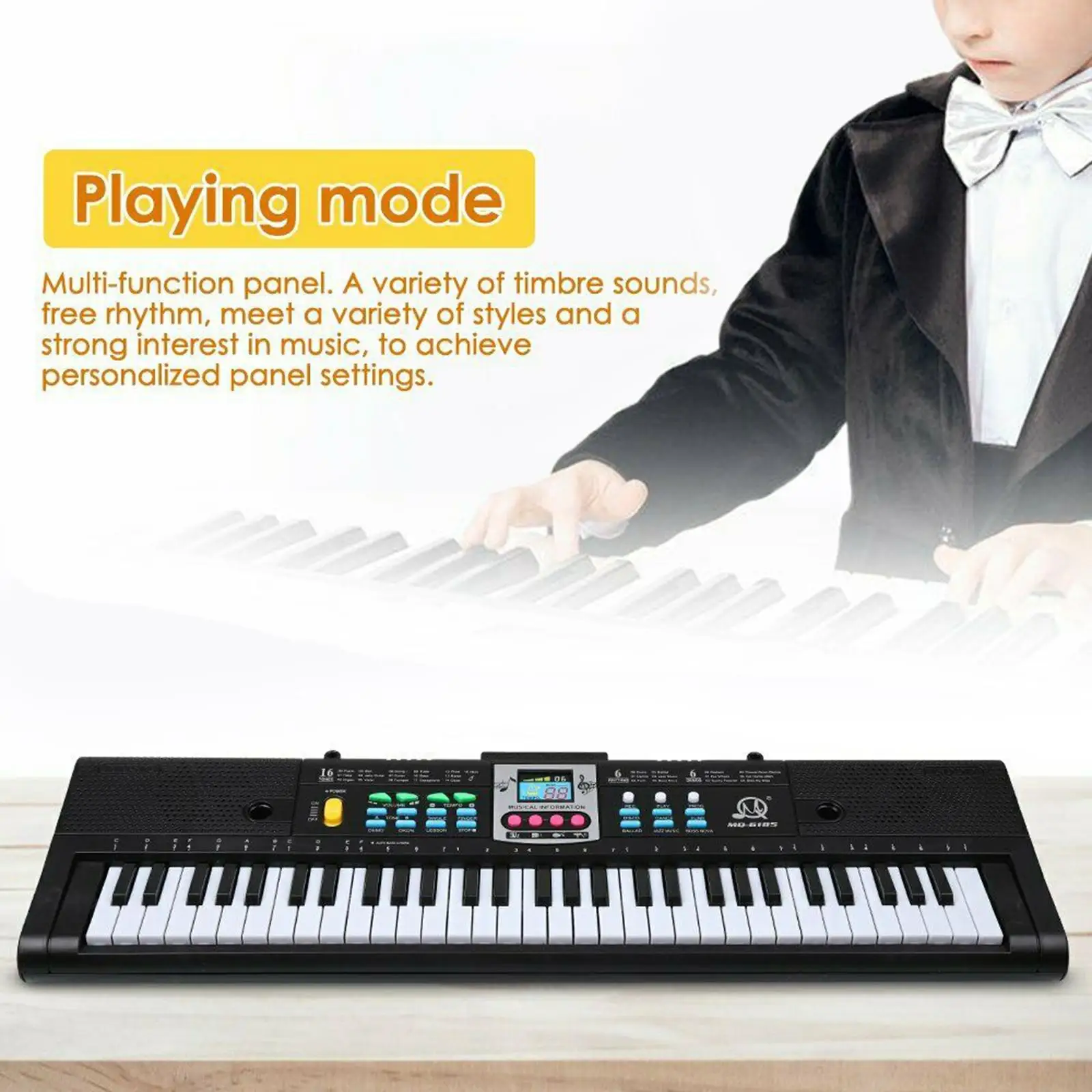 61 Keys Digital Music Electronic Keyboard Key Board Electric Piano for ...