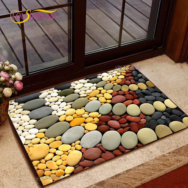 3D-Cobblestone-Welcome-Entrance-Doormats-Cartoon-Carpets-Rugs-For-Home ...