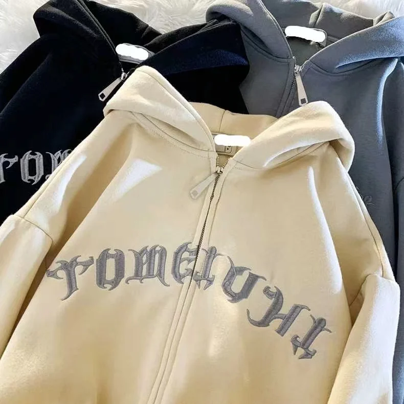 Loose-American-Style-Coat-Women-Wide-Brim-Hat-Couple-Open-Shirt-Early ...