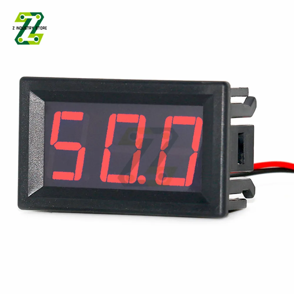 0-56-Inch-DC-0-100V-LED-Digital-Voltmeter-3-Wires-Digital-Ammeter ...