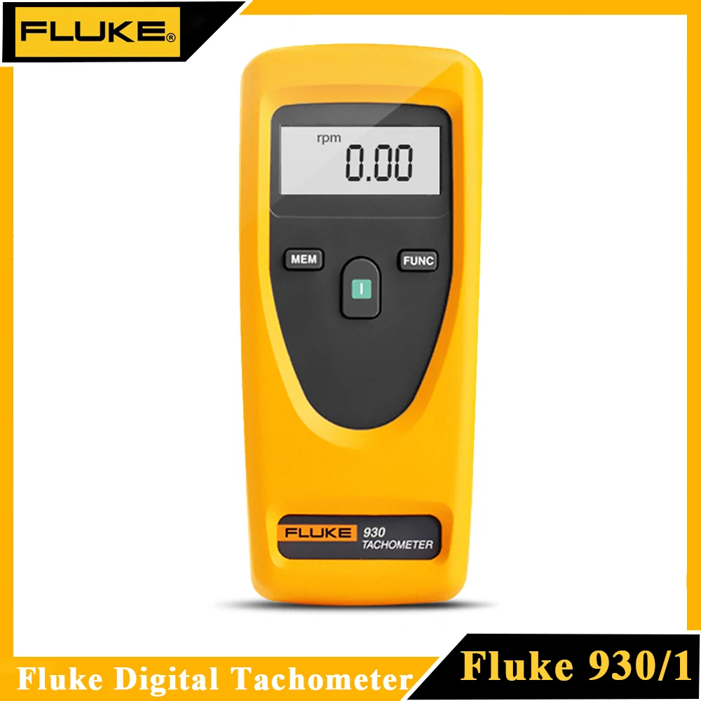Tachometer Digital Contact Fluke 931 930 High Accuracy Tachometer 6 Bit Backlight Display Signal ...