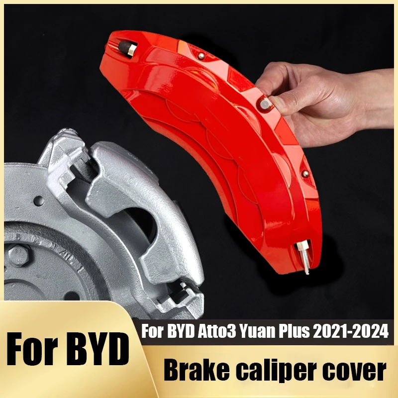 For-BYD-Atto3-Yuan-Plus-2022-2023-Caliper-wheel-hub-decoration-Caliper ...