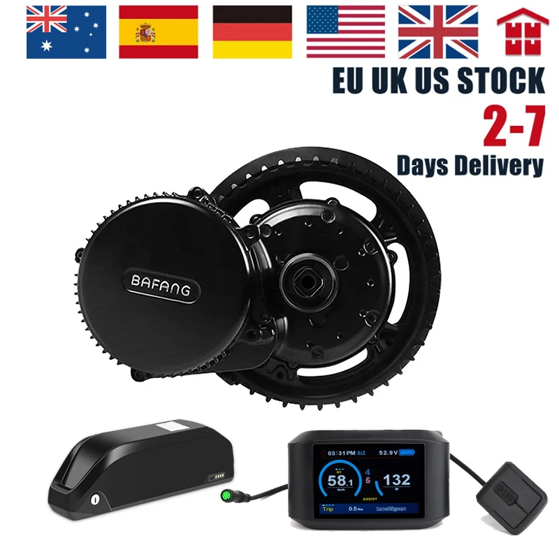 Bafang 250W 36V Mid Drive Motor Kit BBS01B Electric Bicycle Central Engine Ebike Conversion Kit ...