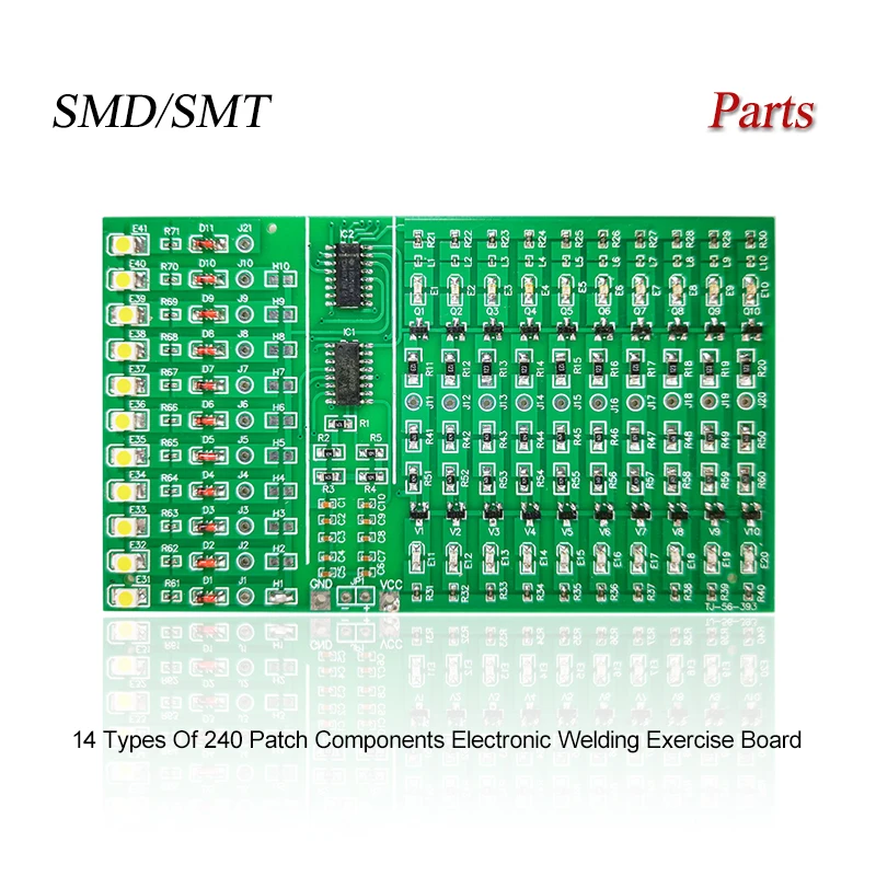 SMD/SMT 14 Types Of 240 Patch Components DIY Soldering Skill Practice ...