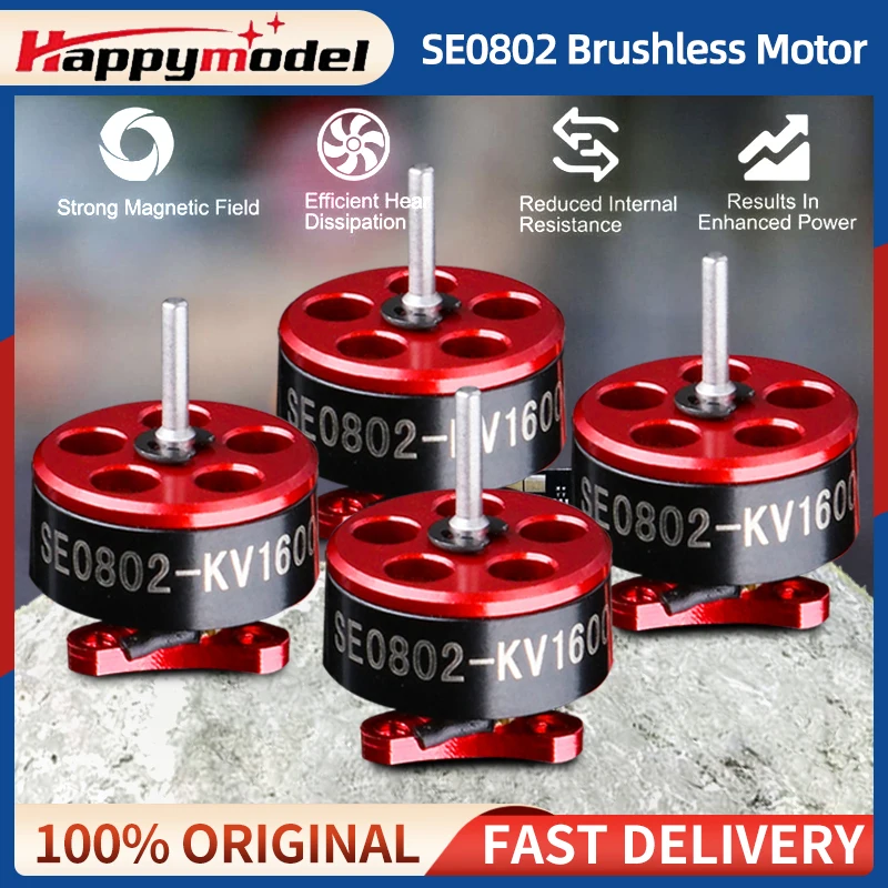 1-4PCS-Happymodel-SE0802-Brushless-Motor-16000KV-2S-Lipo-Mobula7-9N12P ...