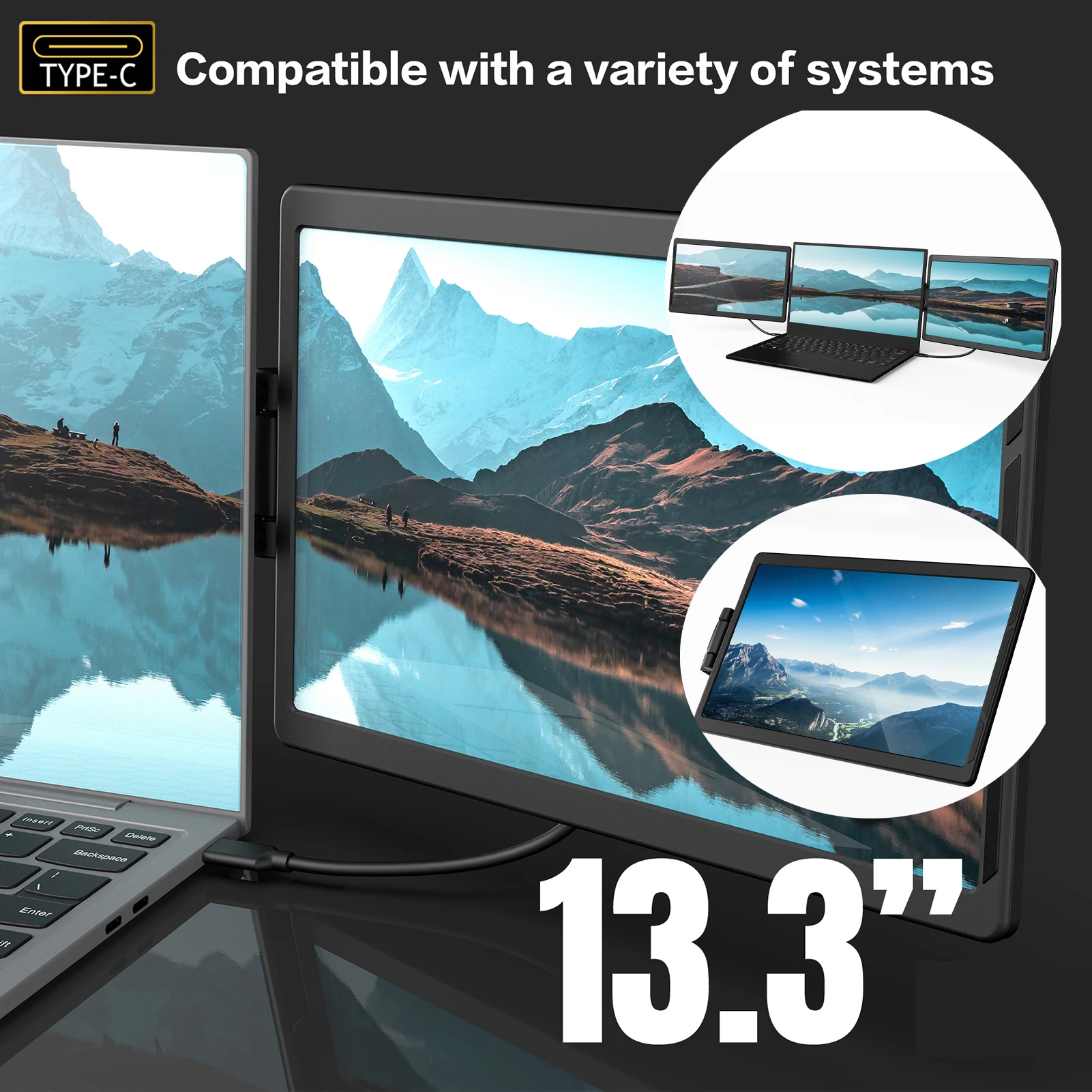Original-Portable-Monitor-for-Laptop-13-3-Detachable-monitor-with ...