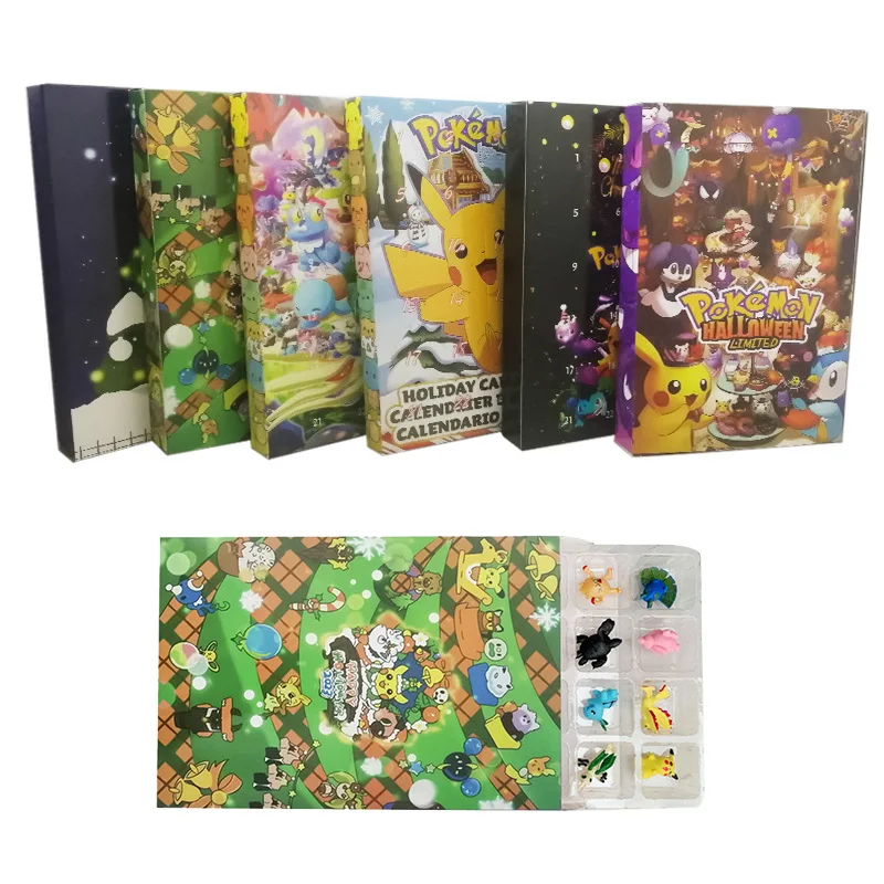 24PCS Pokemon Advent Calendar Box 2023 original Pikachu Anime Action ...