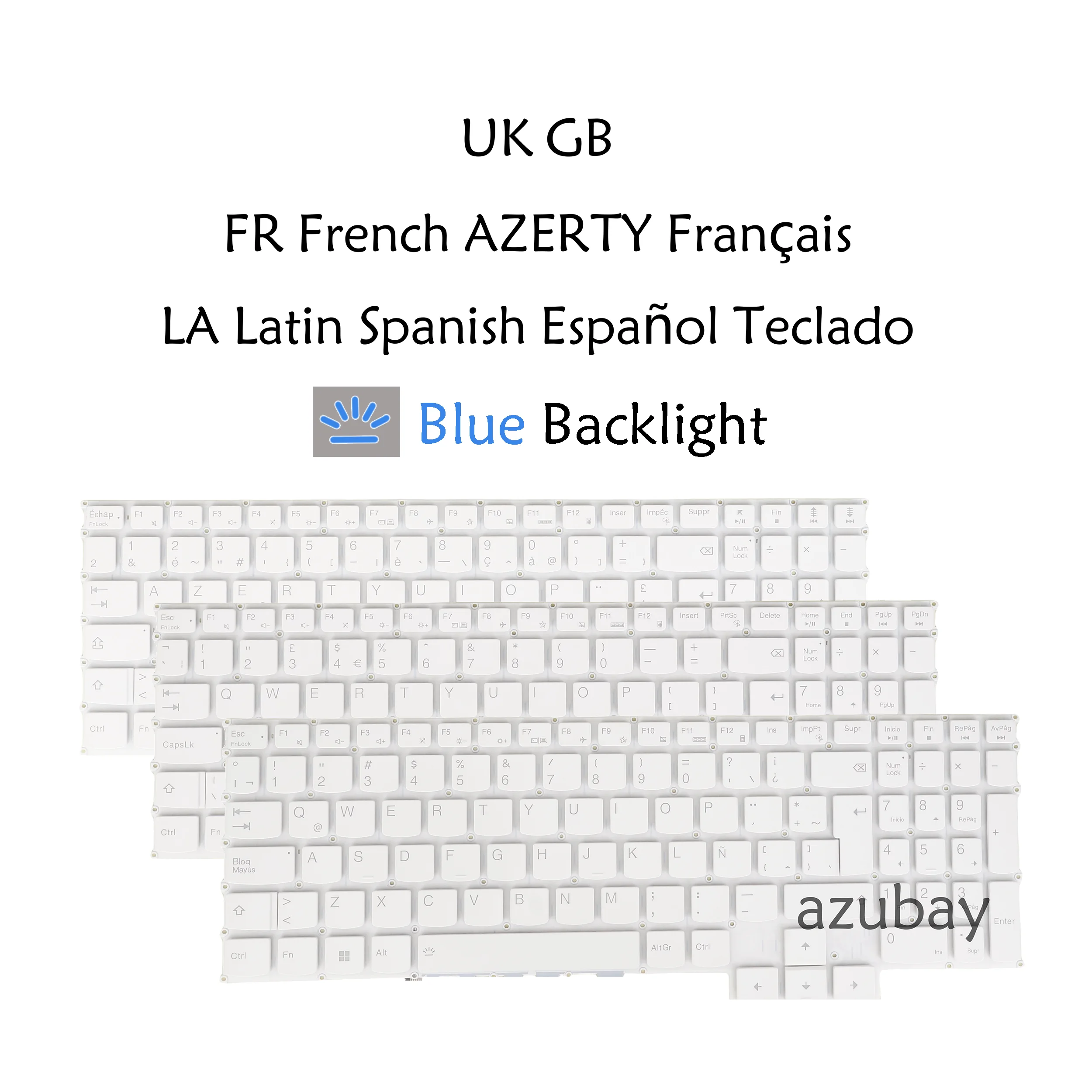 UK LA Spanish French AZERTY Laptop Keyboard For Lenovo Legion 5-15ARH7 ...