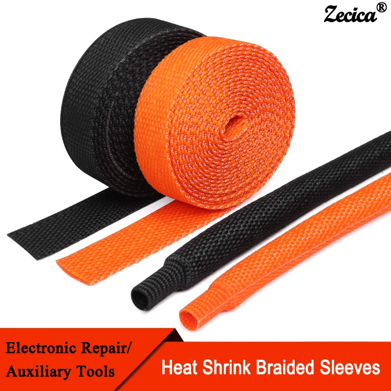 Heat-Shrink-Braided-Cable-Sleeve-6-100mm-Insulation-Flam-Retardant-Wire ...