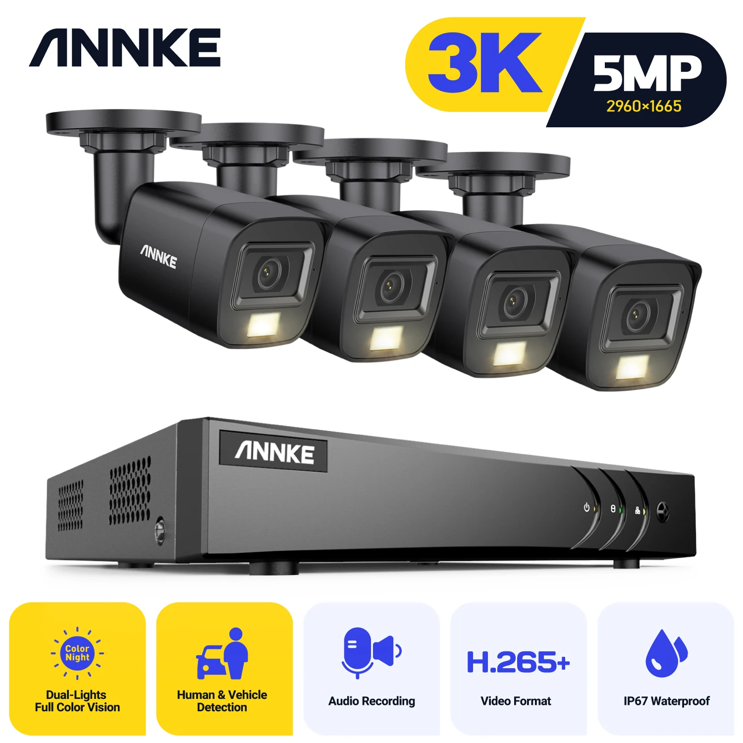 ANNKE-8CH-5MP-Lite-Video-Security-System-CCTV-Kit-With-3K-4X-5MP-Built ...