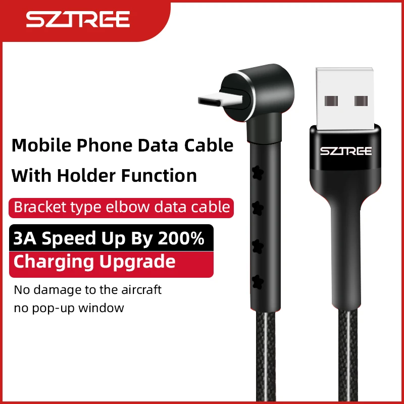 SZTREE Cabo de cotovelo de 90 graus para jogo Tipo C Cabo para USB C ...
