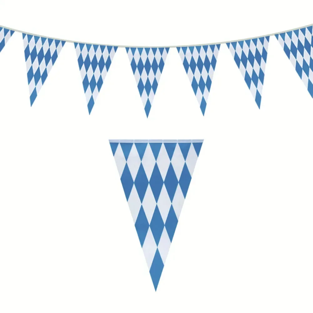 10-Meters-Blue-White-Lattice-Plastic-Banners-Flag-German-Beer-Festival ...