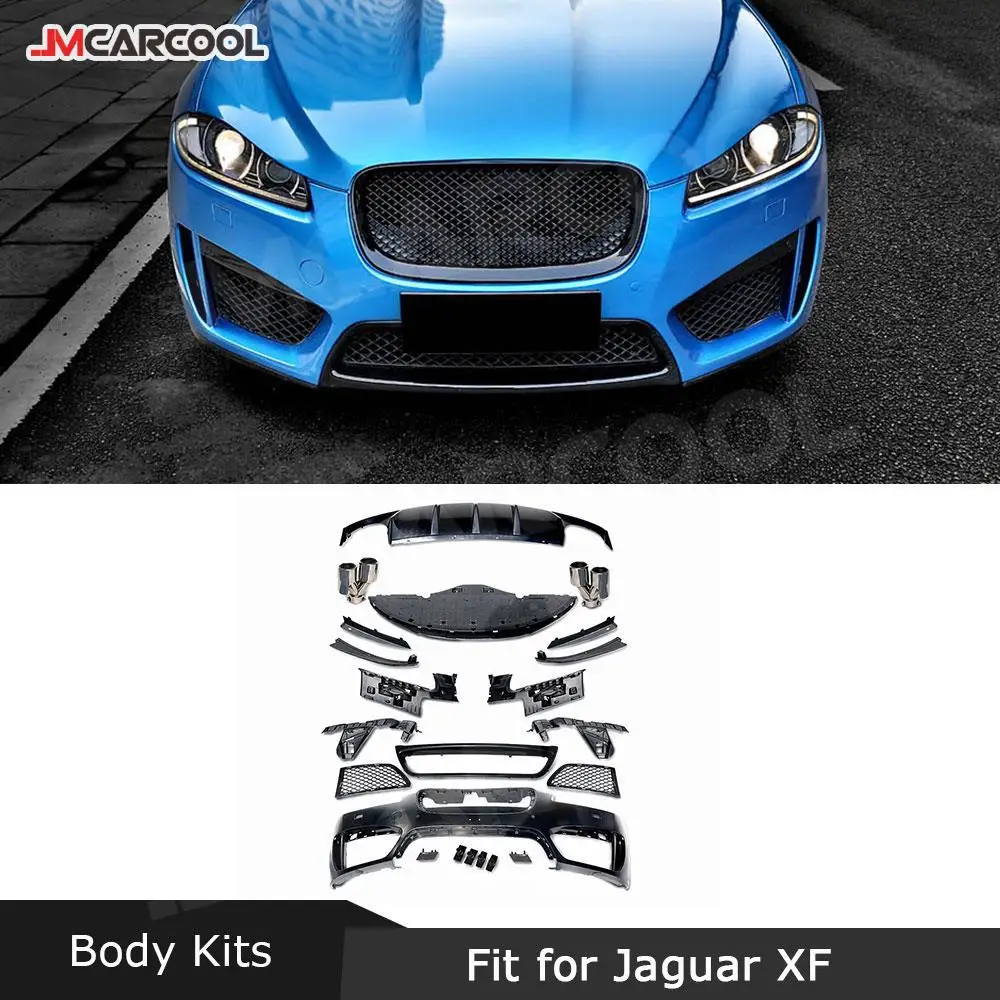 PP Black Body Kits Front Bumper Grills Rear Bumper Diffuser Exhaust ...