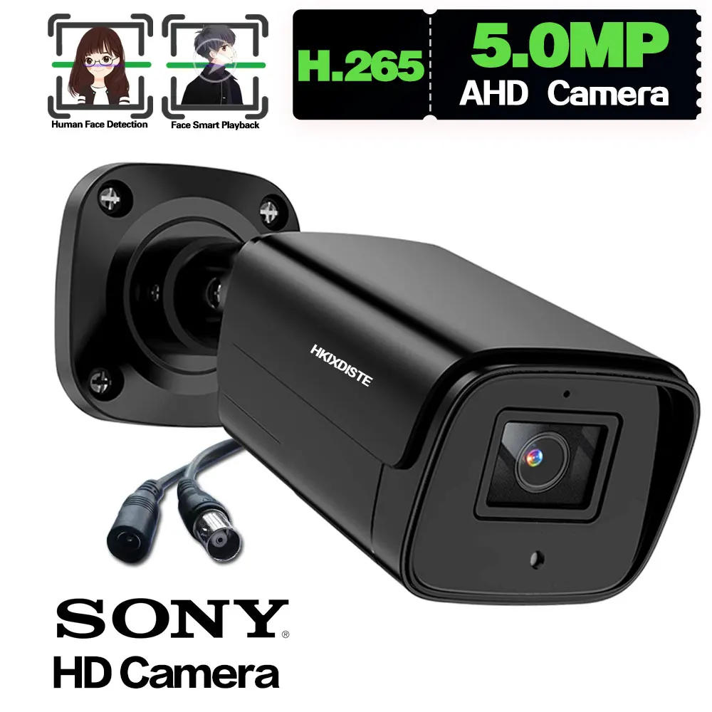 Ahd Bullet Outside Security Camera Face Detection Outdoor Waterproof ...