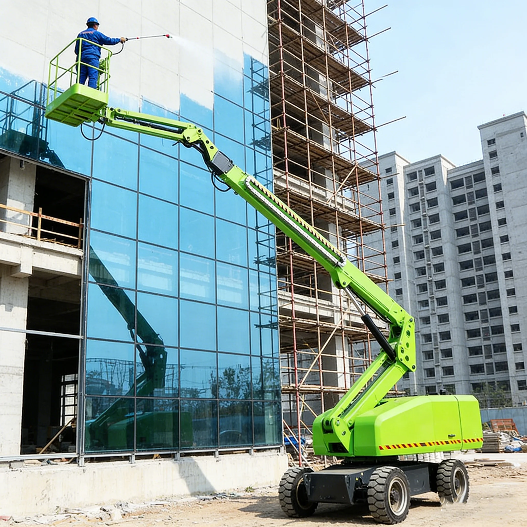 Hot Sale! 12M Electric Articulated Boom Lift Self-Propelled, 360 ...
