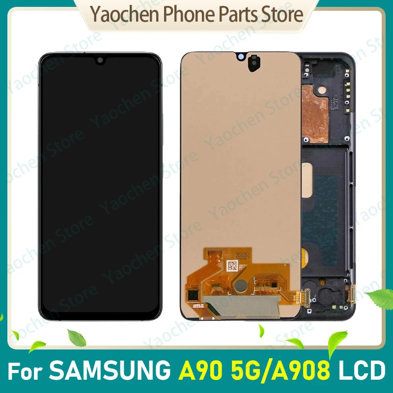 Montaje de digitalizador de pantalla táctil LCD para SAMSUNG Galaxy A90 5G, A908, A908N