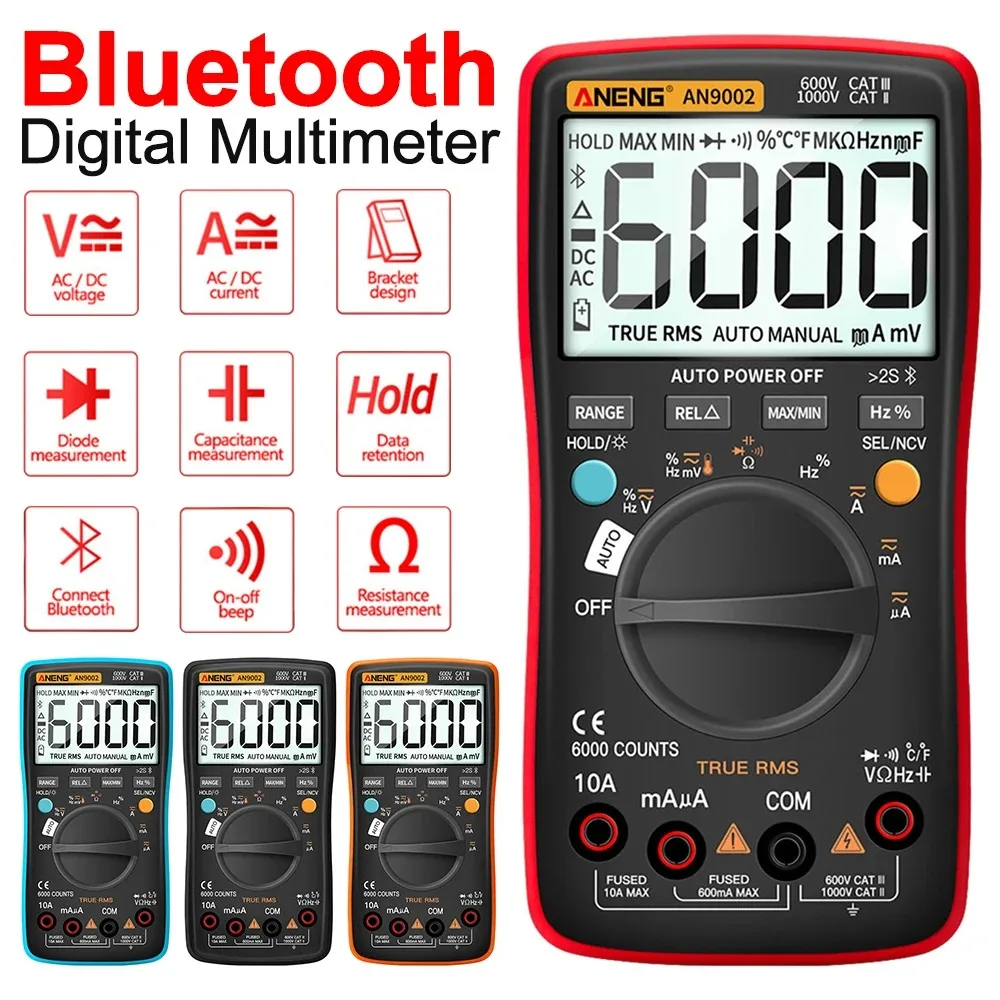 ANENG-AN9002-Bluetooth-Digital-Multimeter-6000-Counts-Professional ...