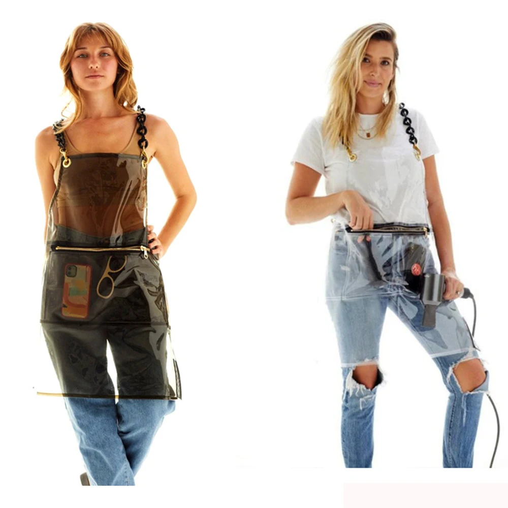 Barber-Waterproof-Apron-Clear-Transparent-Custom-Color-Logo-House ...