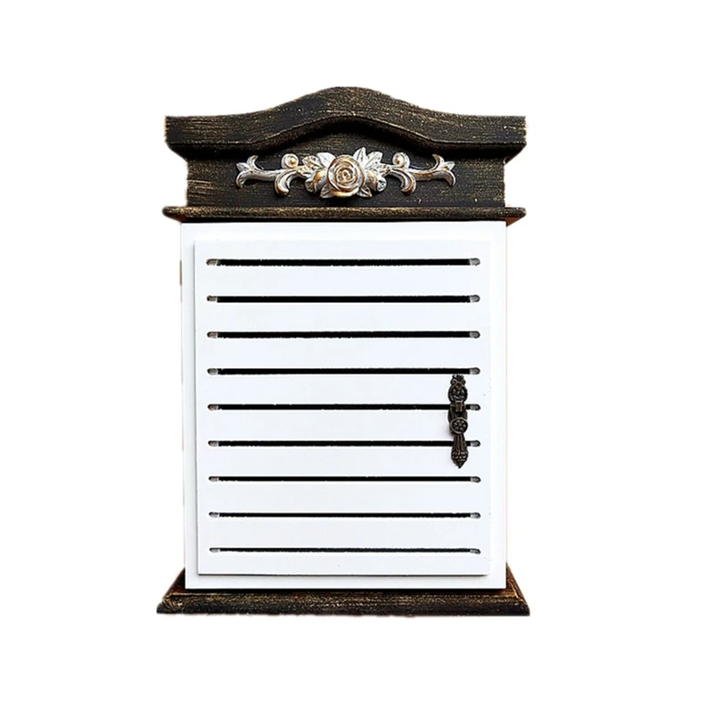 Wooden-Key-Box-Wall-Mount-Key-Cabinet-Key-Holder-For-Wall-Rustic-Key ...