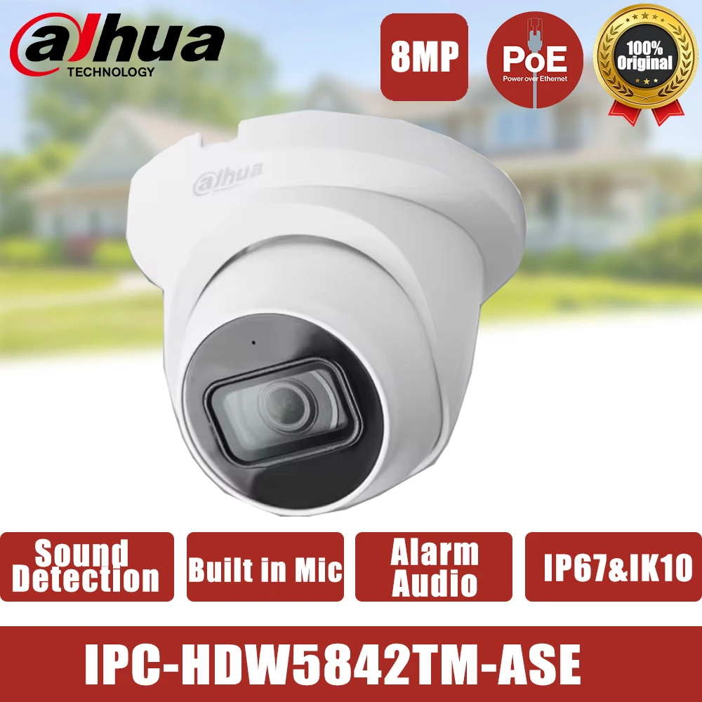 Dahua-IPC-HDW5842TM-ASE-8MP-IP-Camera-Face-Detection-Smart-Sound ...