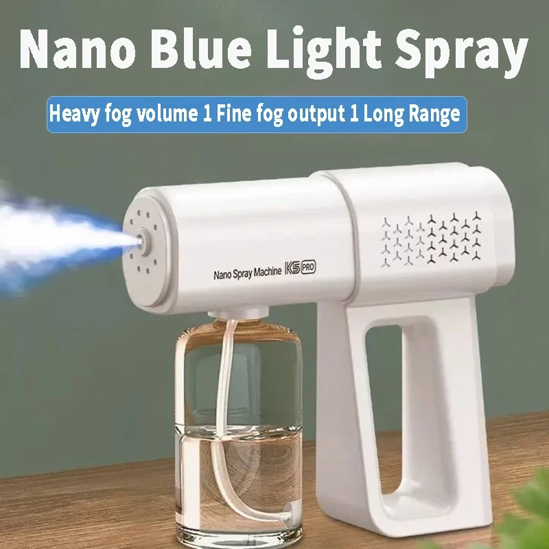 New-380ml-Wireless-Nano-Blue-Light-Steam-Sprayer-USB-Electric-Sanitizer ...